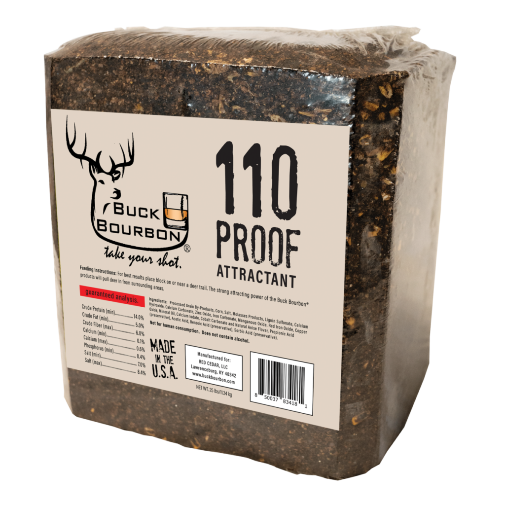 110 Proof Deer Attractant Block - Buck Bourbon