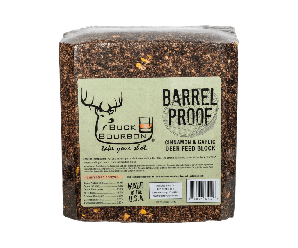 Barrel Proof Cinnamon & Garlic Feed Block - Buck Bourbon