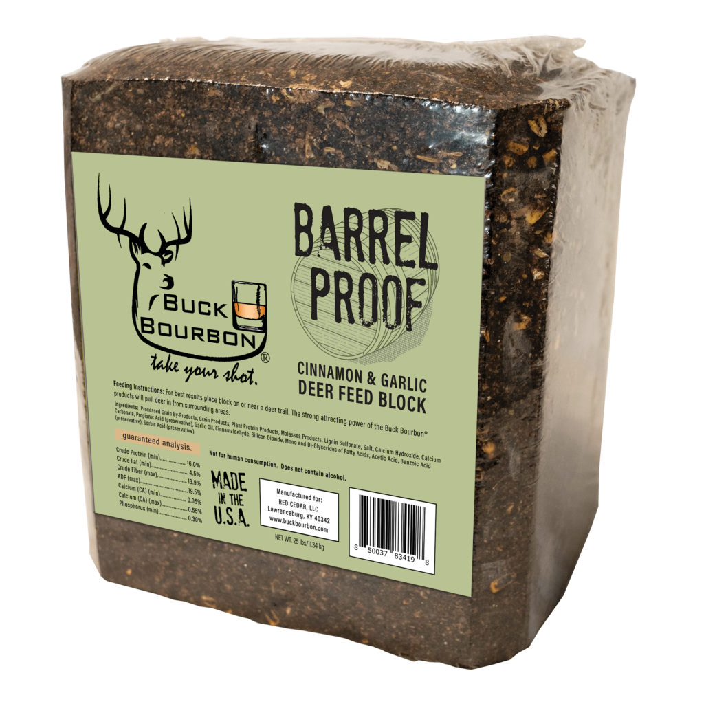 Barrel Proof Cinnamon & Garlic Feed Block - Buck Bourbon