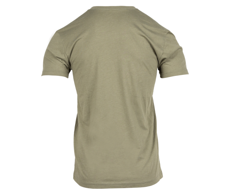 Buck Bourbon Olive Heather Logo Tee - Buck Bourbon