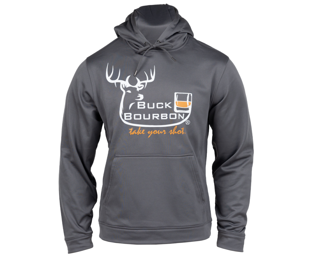 Buck Bourbon Charcoal Logo Hoodie - Buck Bourbon