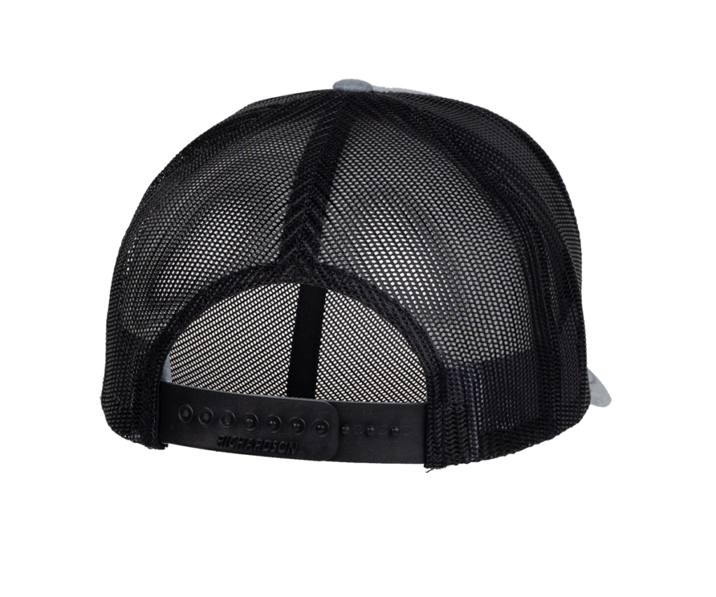Buck Bourbon Grey/Black Logo Trucker Hat - Buck Bourbon